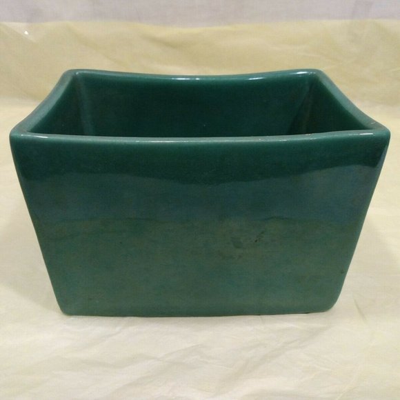 Haeger | Accents | Vintage Mcm Haeger Pottery Glossy Green Rectangula ...